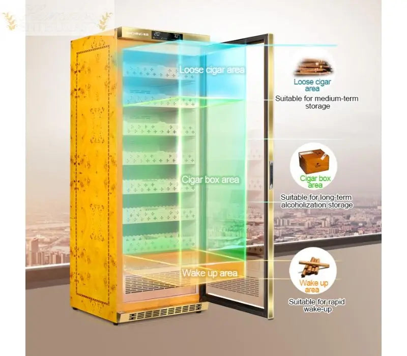 MON3800A Raching Precision Climate Controlled Electric Cigar Humidor ...